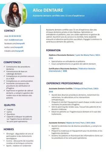 Modele Cv Dentaire Dental Hygienist Resume Examples & Samples For 2025