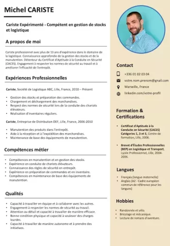 Exemple de CV : Cariste [GRATUIT]
