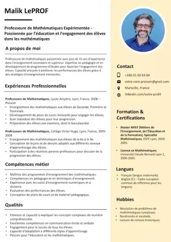 Exemple De Cv Professeur / Enseignant : Conseils – PTPSJ