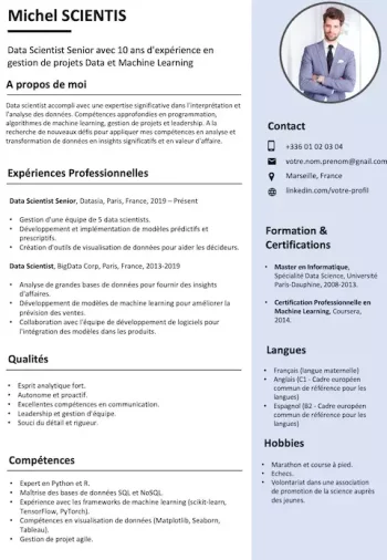 Exemple de CV : Data Scientist [GRATUIT]